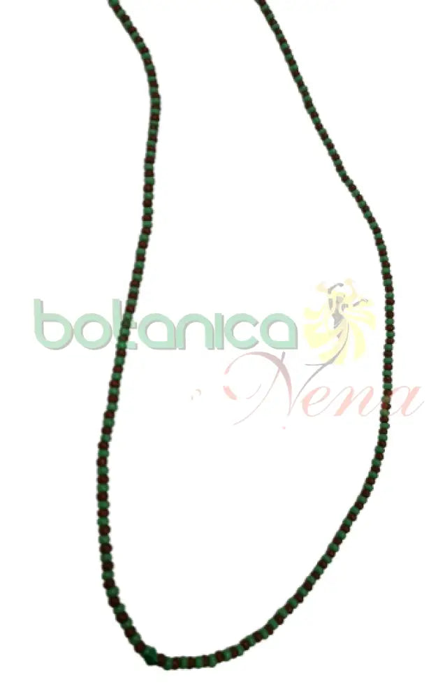 Collar (Eleke) Orula fino Nigeriano (verde y carmelita) – Botanica Nena