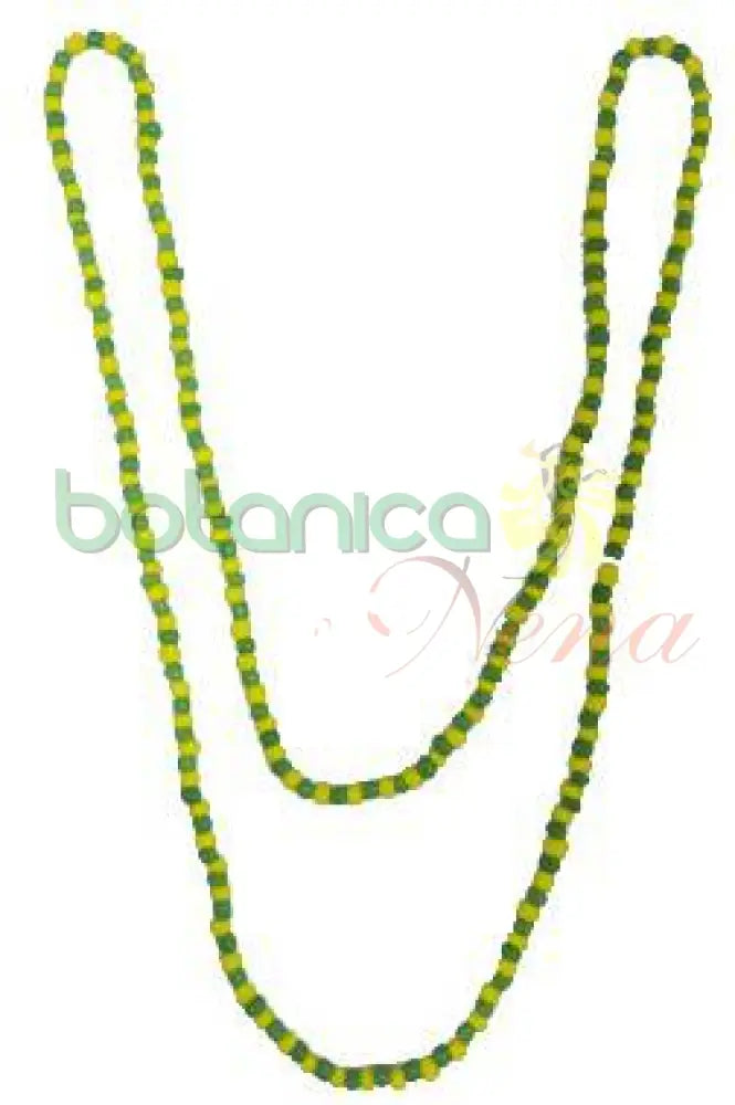 Collar (Eleke) Orula regular (amarillo - verde) – Botanica Nena