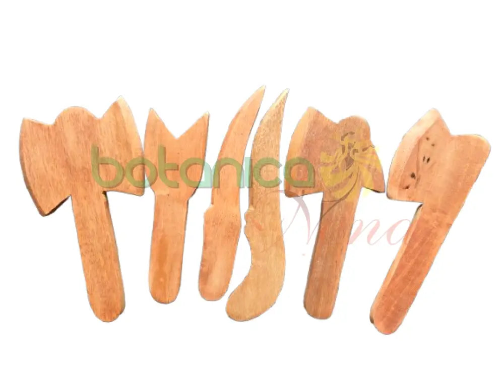 Herramientas Rituales de Shangó – Set de 6 Piezas de Madera en Cerezo o ...