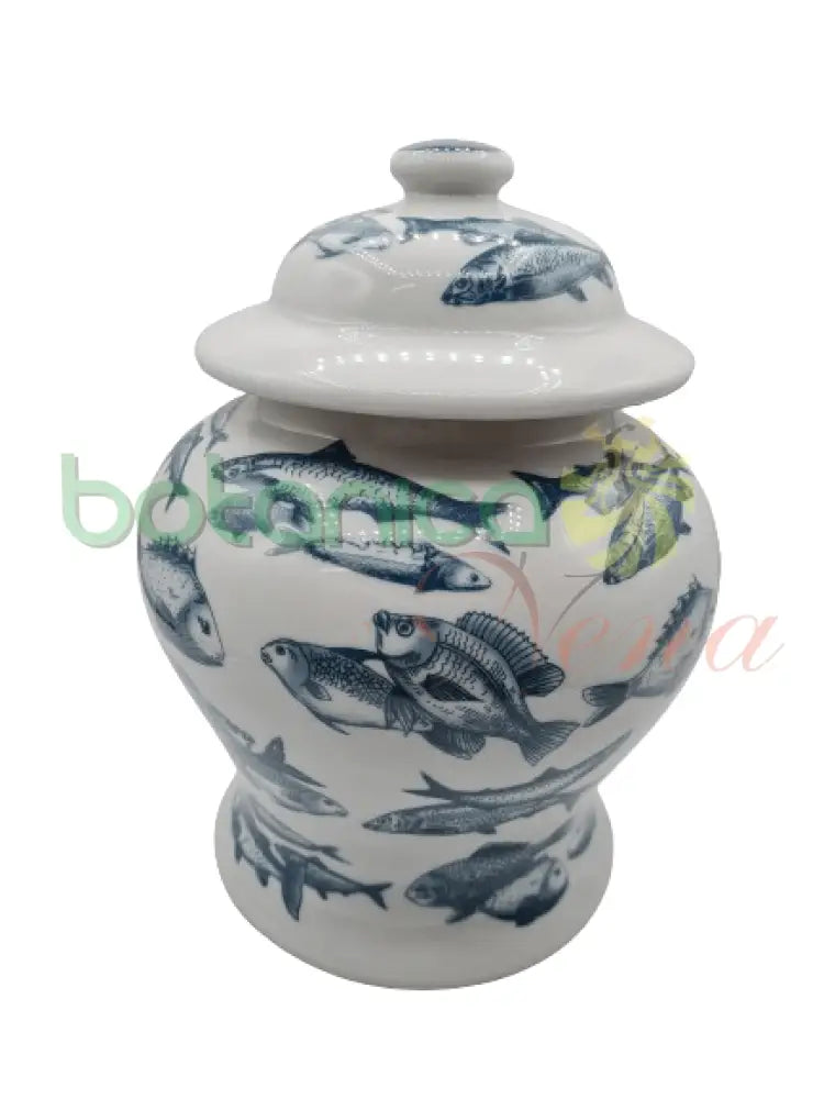 pequeño Potiche Olokun – Orisha Tureen with Fish Design 8" x 8" x 10 ...