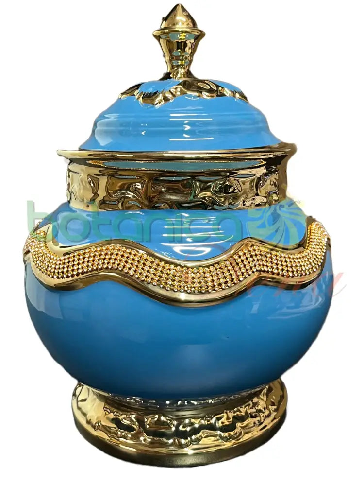 Sopera Yemaya Asesu – Orisha Tureen with Rhinestones & dorado Accents ...